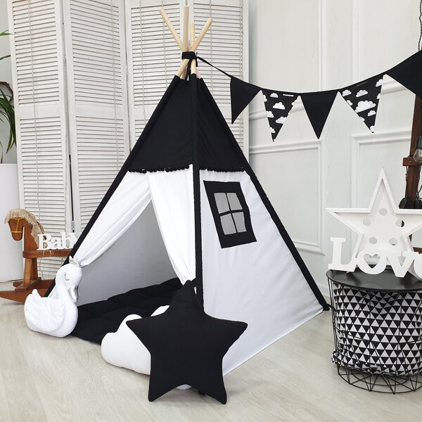 Black Teepee - Etsy