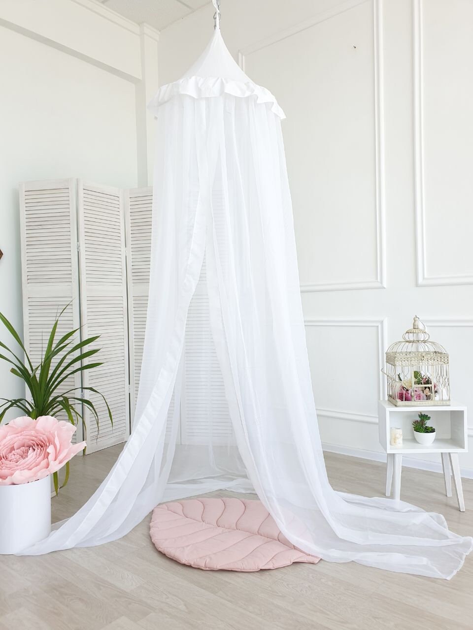Chiffon Canopy Nursery Canopy White Color Canopy Canopy - Etsy