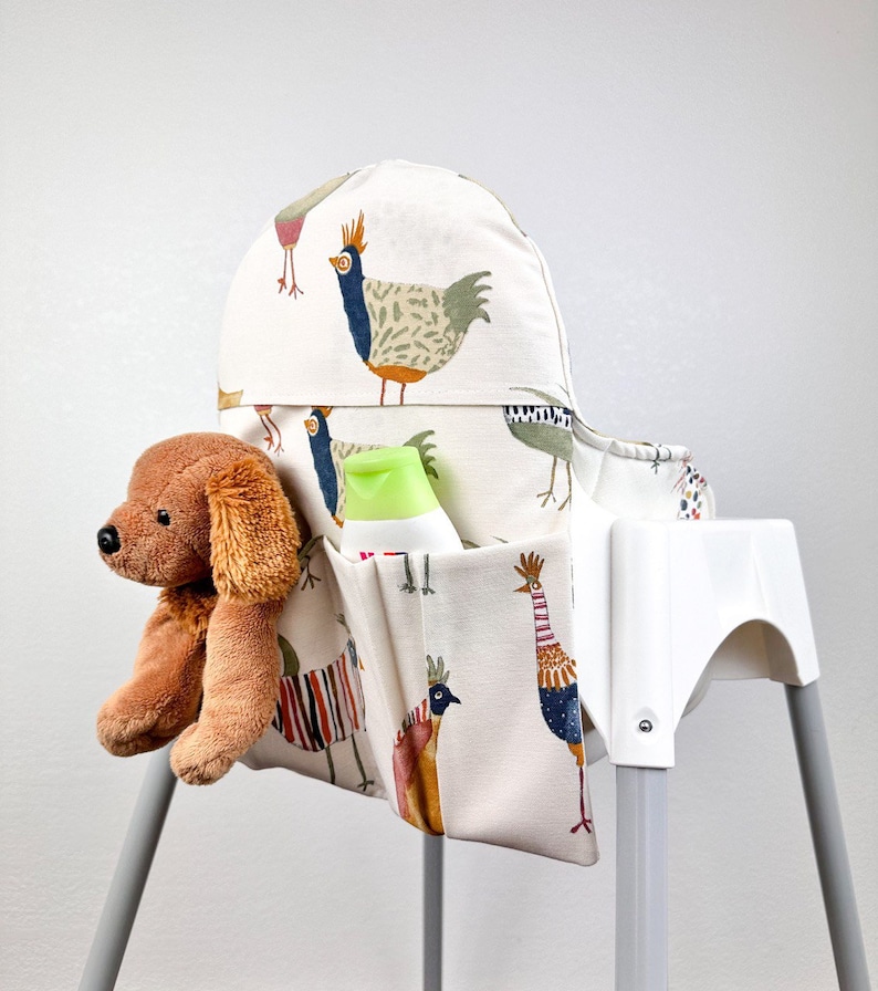 Universal High Chair Accessories | Washable Cushion, Storage Pocket ...
