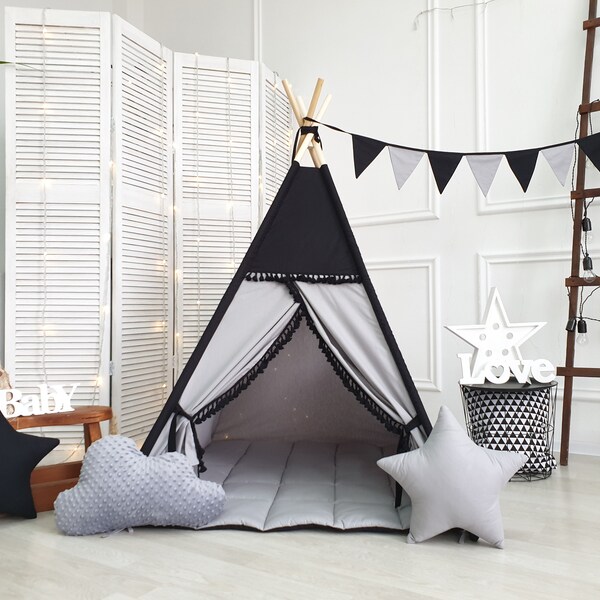 Black Teepee - Etsy