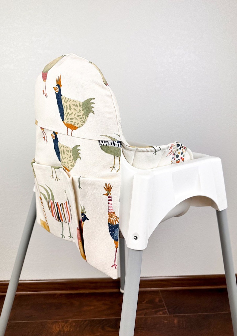 Universal High Chair Accessories | Washable Cushion, Storage Pocket ...