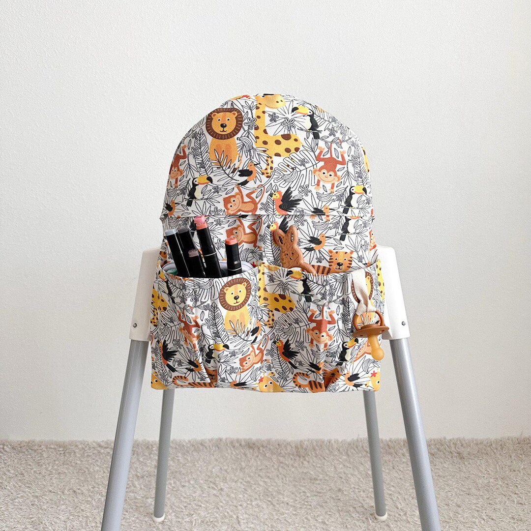 Wipeable Cotton Highchair Cushion: IKEA Antilop, Washable Liner - Etsy