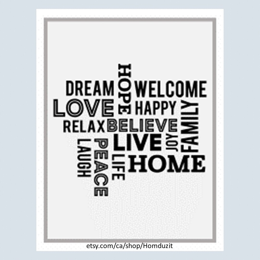 Printable Words About Life Wall Art, Inspirational Words Wall Art ...