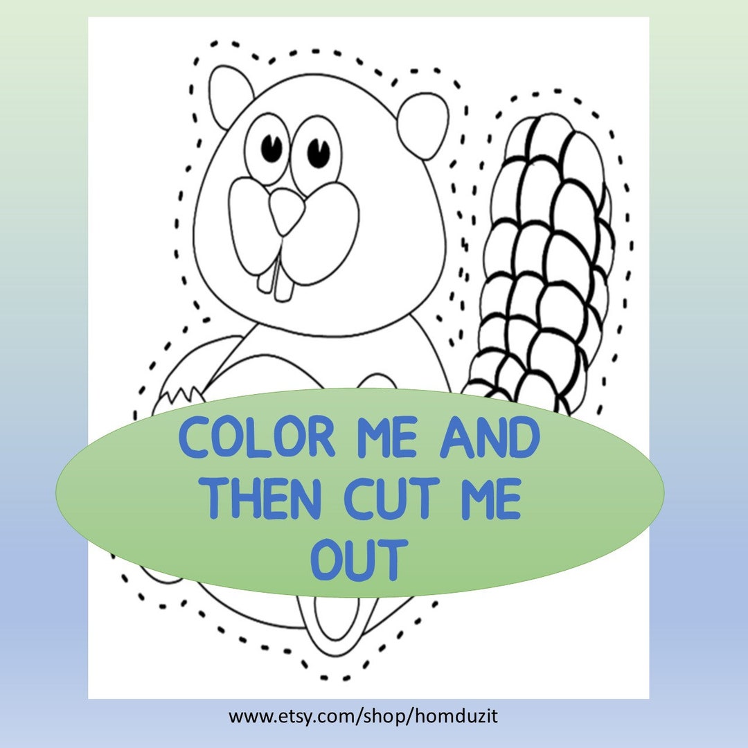 Coloring & Cutting Practice for Kids, Fun Pictures, Fine Motor Skill ...