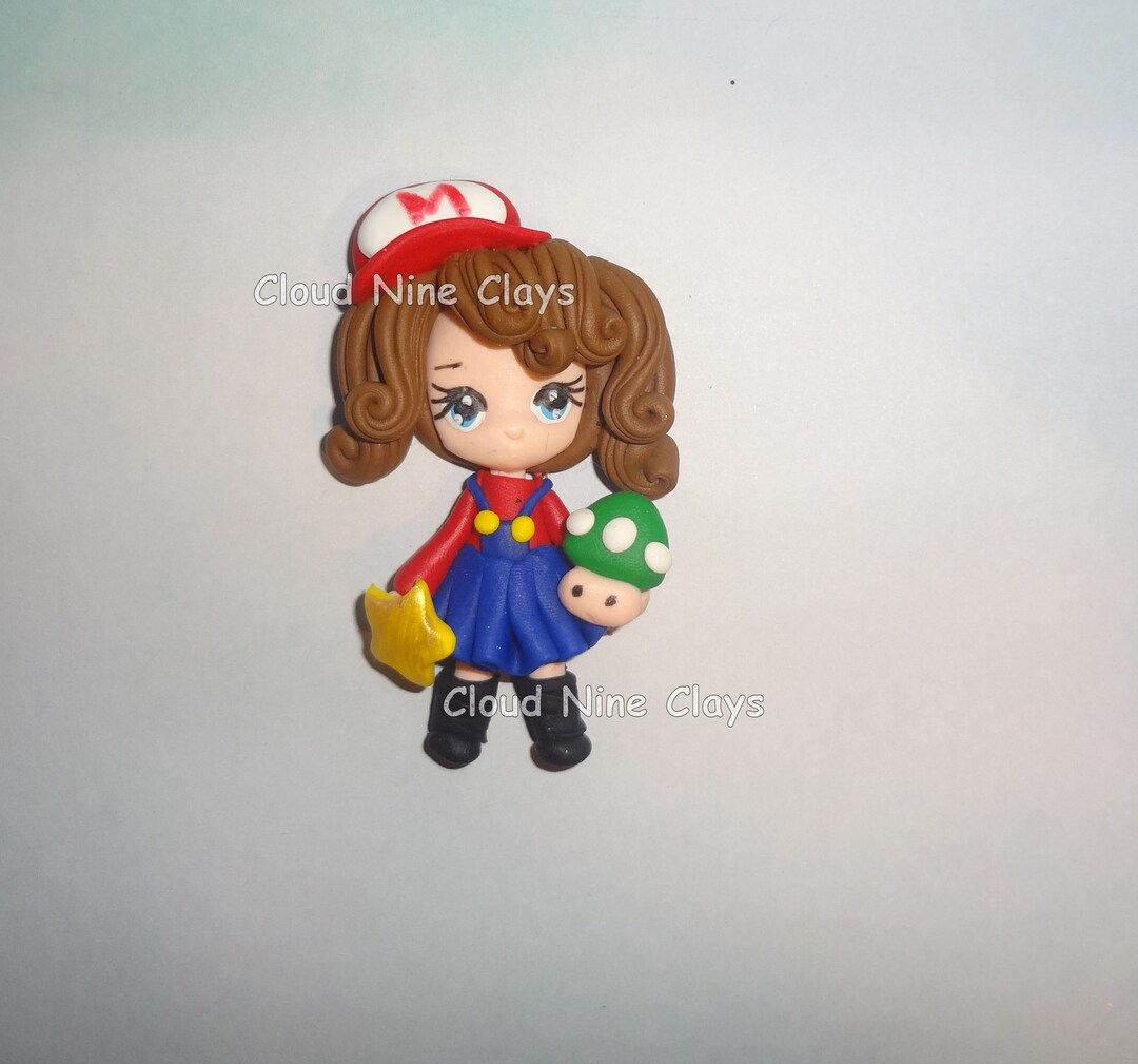 Gamer Girl Gamer Video Game Clay Doll Flat Back Embellishment Crafts ...