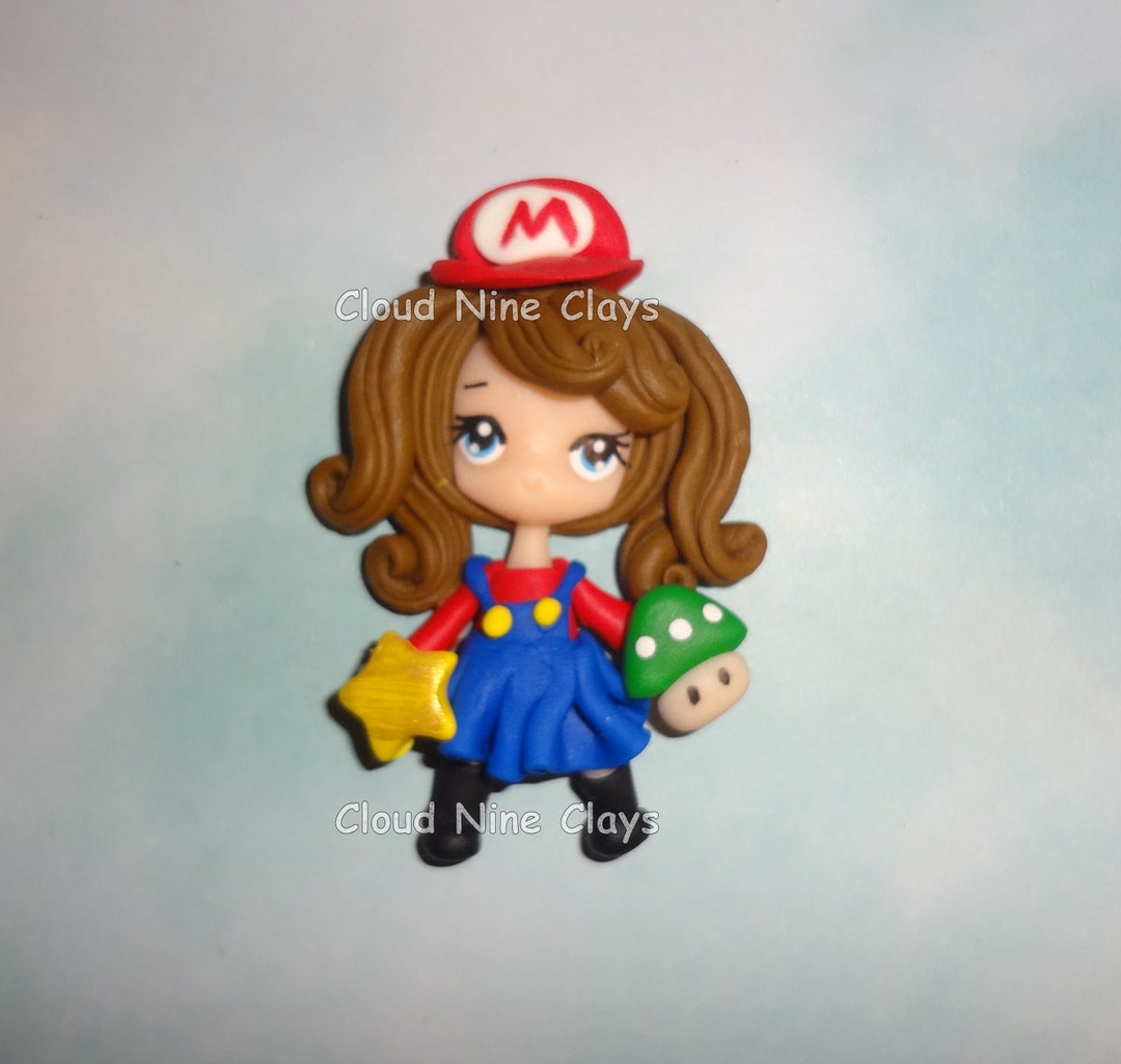 Gamer Girl Gamer Video Game Clay Doll Flat Back Embellishment Crafts ...