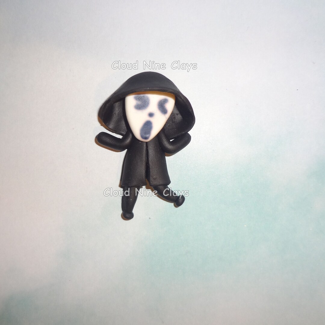 Scream Monster Horror Halloween Clay Doll Flat Back - Etsy