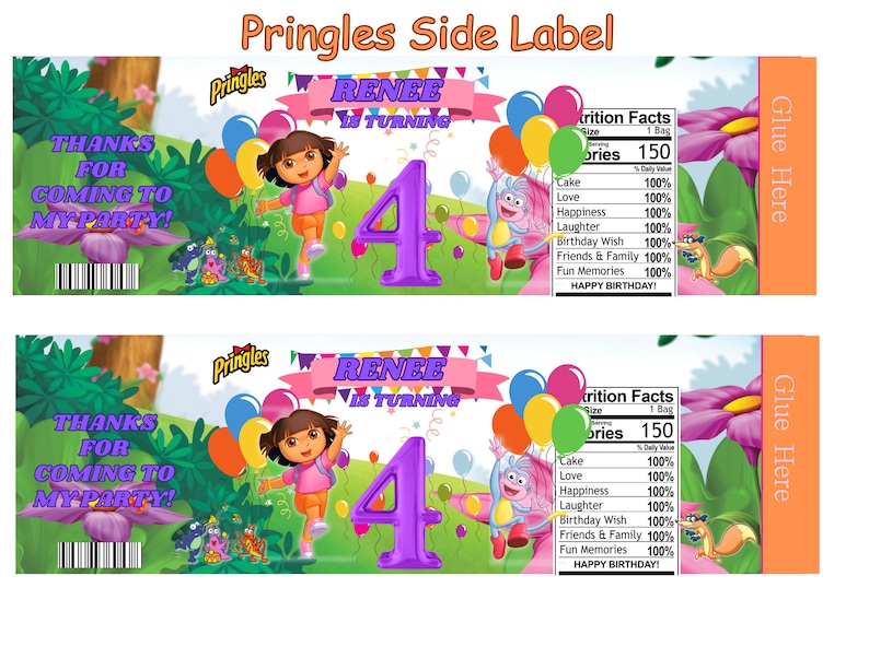 Editable Digital Dora Themed Party Favor Kit - Etsy
