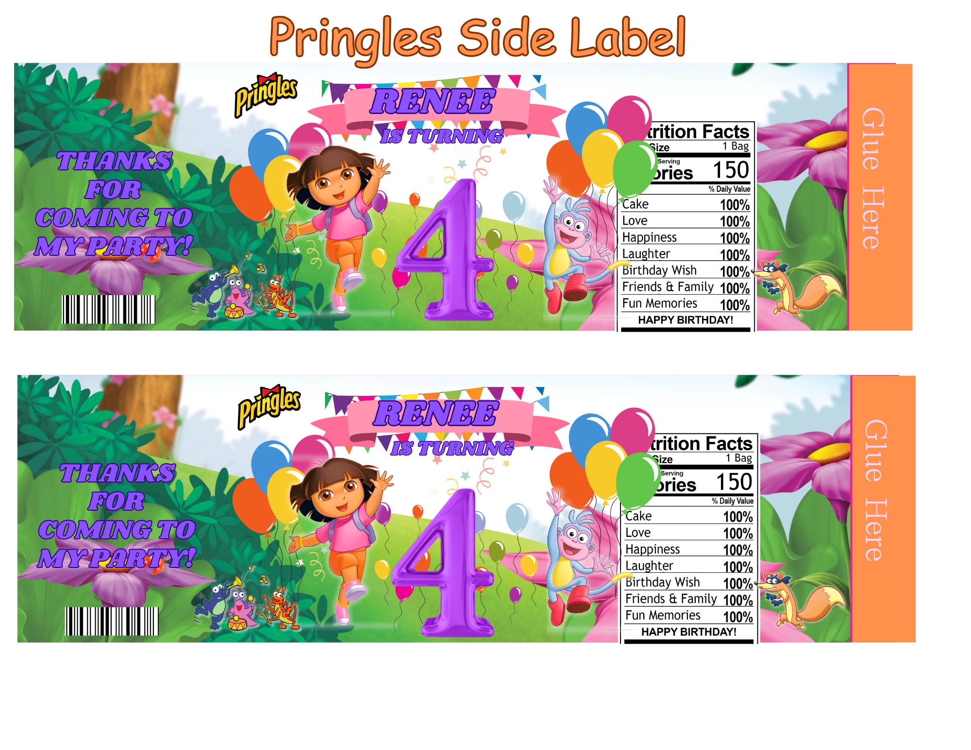 Editable Digital Dora Themed Party Favor Kit - Etsy