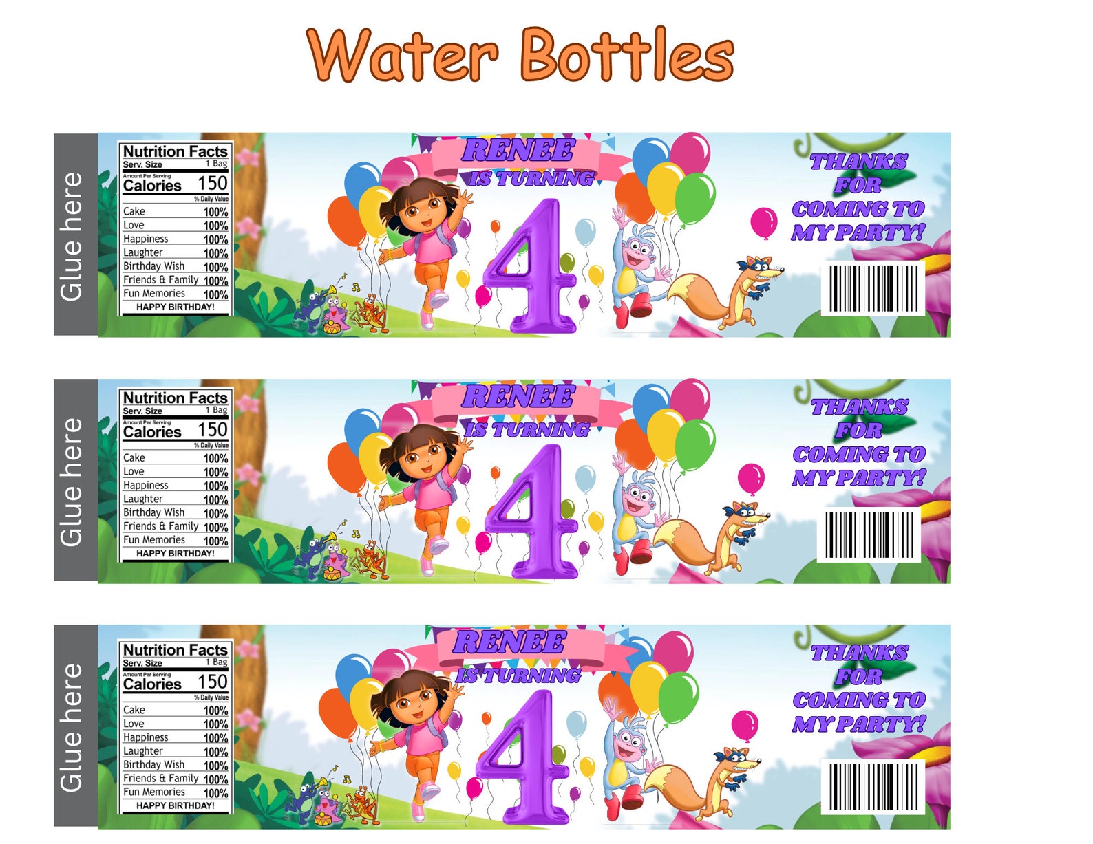 Editable Digital Dora Themed Party Favor Kit - Etsy