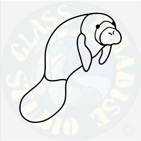 Manatee Stained Glass Pattern - Etsy