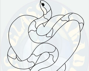 Stained Glass Python Pattern - Etsy