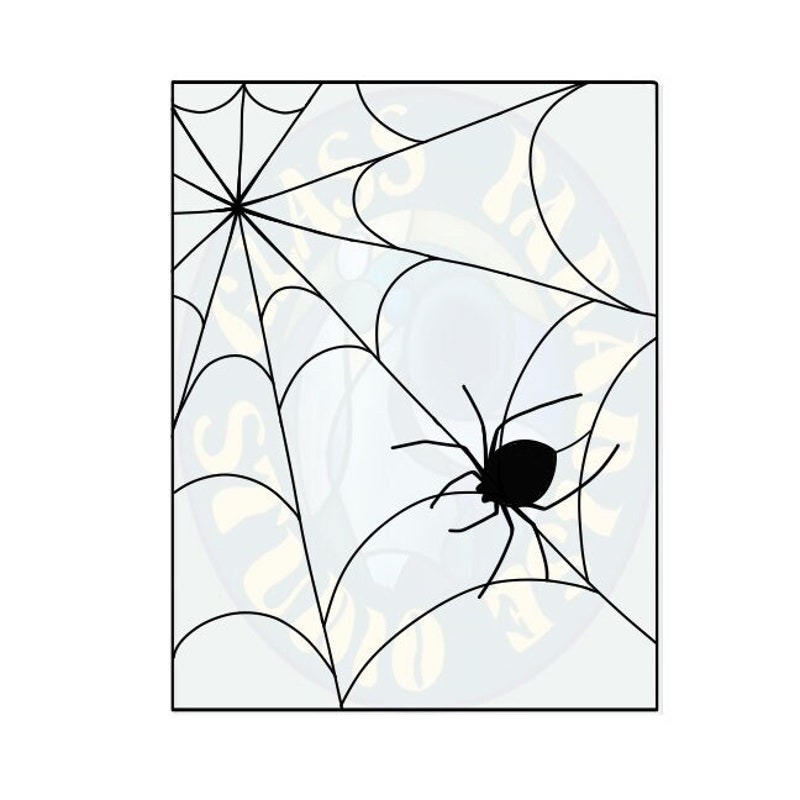 Spider Web Stained Glass - Etsy