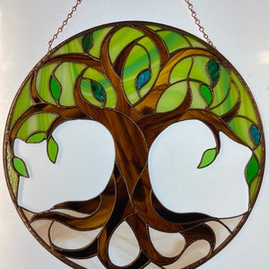 Tree of Life 2 Stained Glass Pattern PDF Digital File | Stained Glass ...