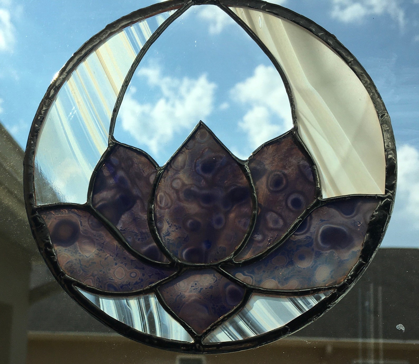 Lotus Stained Glass Pattern PDF Digital File - Etsy