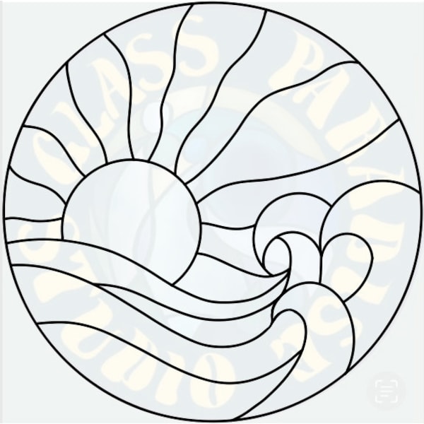 Sun Stained Glass Pattern - Etsy