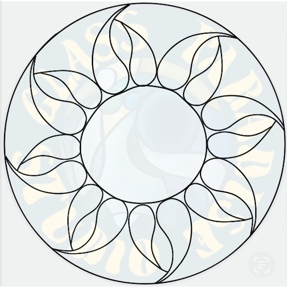 Tropical Sun Stained Glass Pattern PDF Digital File - Etsy