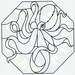 Octopus Stained Glass Pattern PDF Digital File/2 Versions - Etsy
