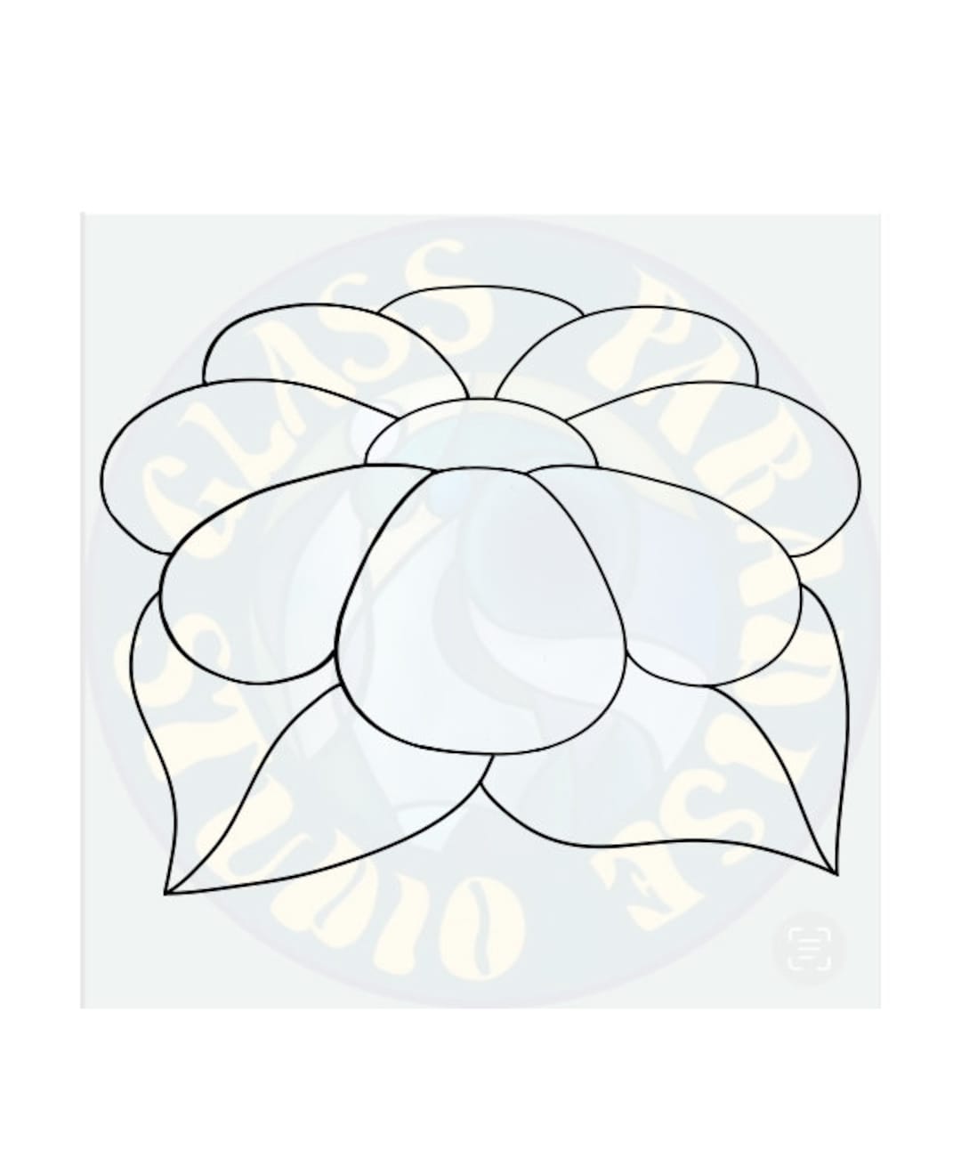 Big Daisy Pattern Stained Glass Sun Catcher- Pattern PDF Digital File ...
