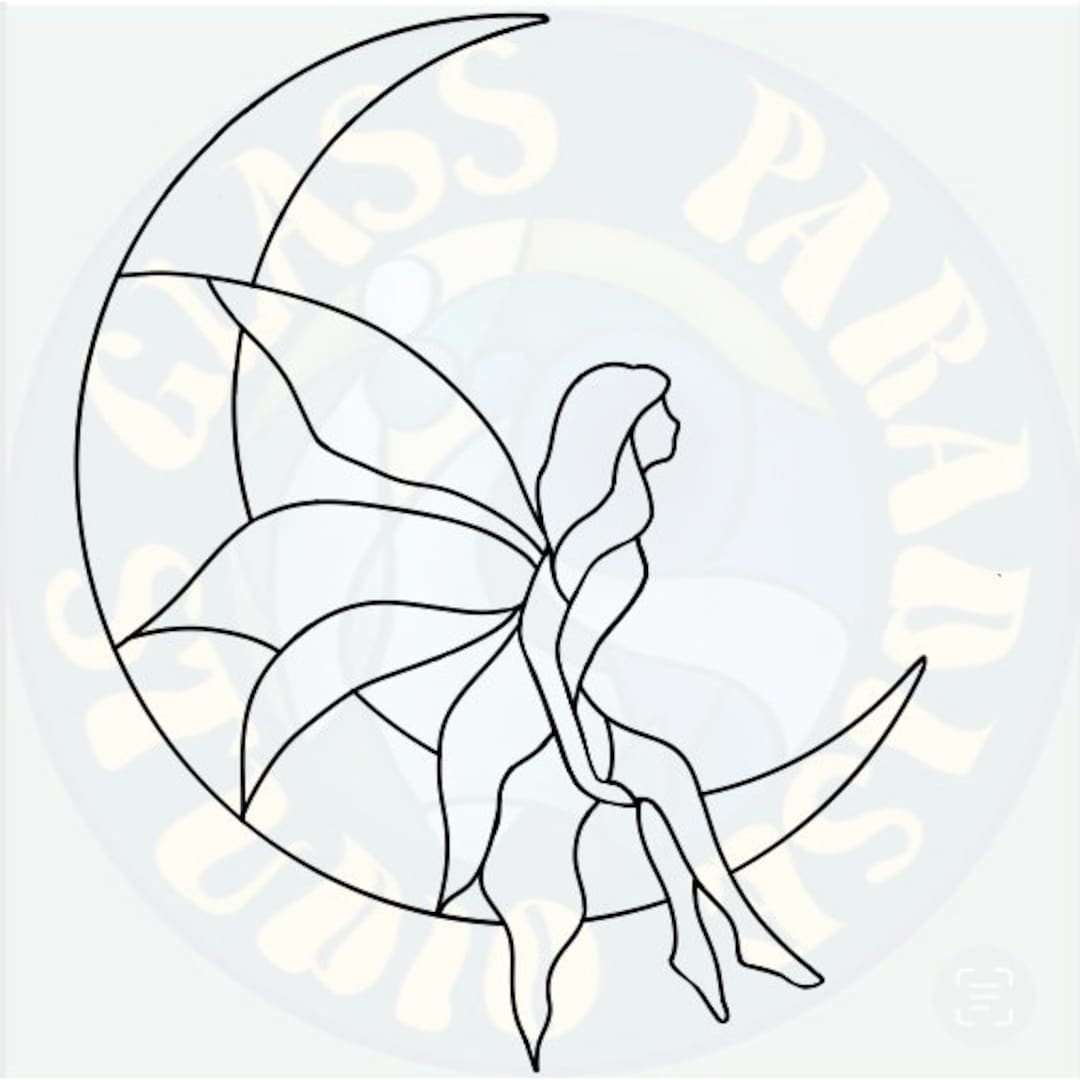 Fairy Stained Glass Pattern PDF Digital File and Reinforcement ...