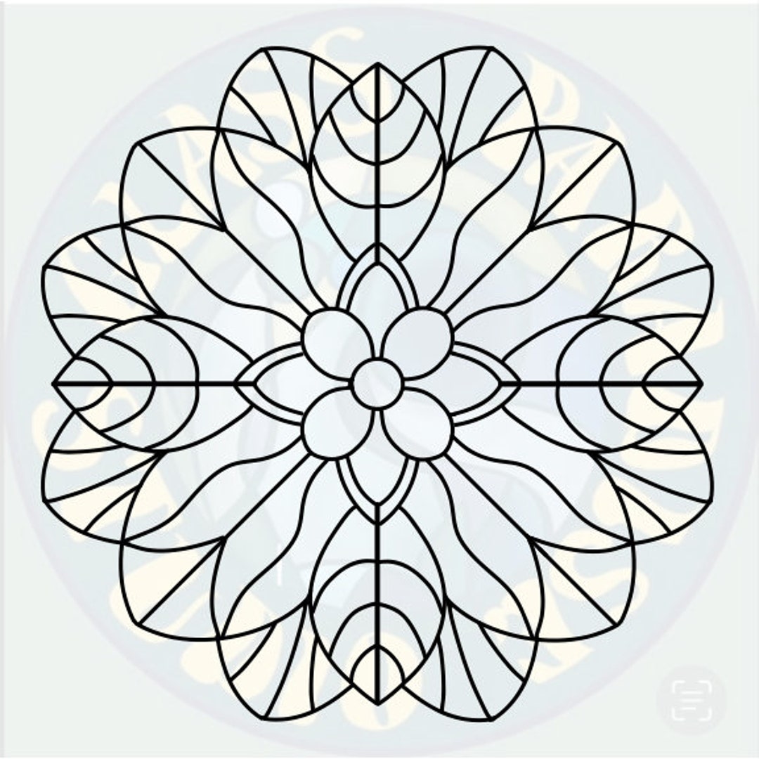 Mandala Petals Pattern PDF/PNG Digital File - Etsy