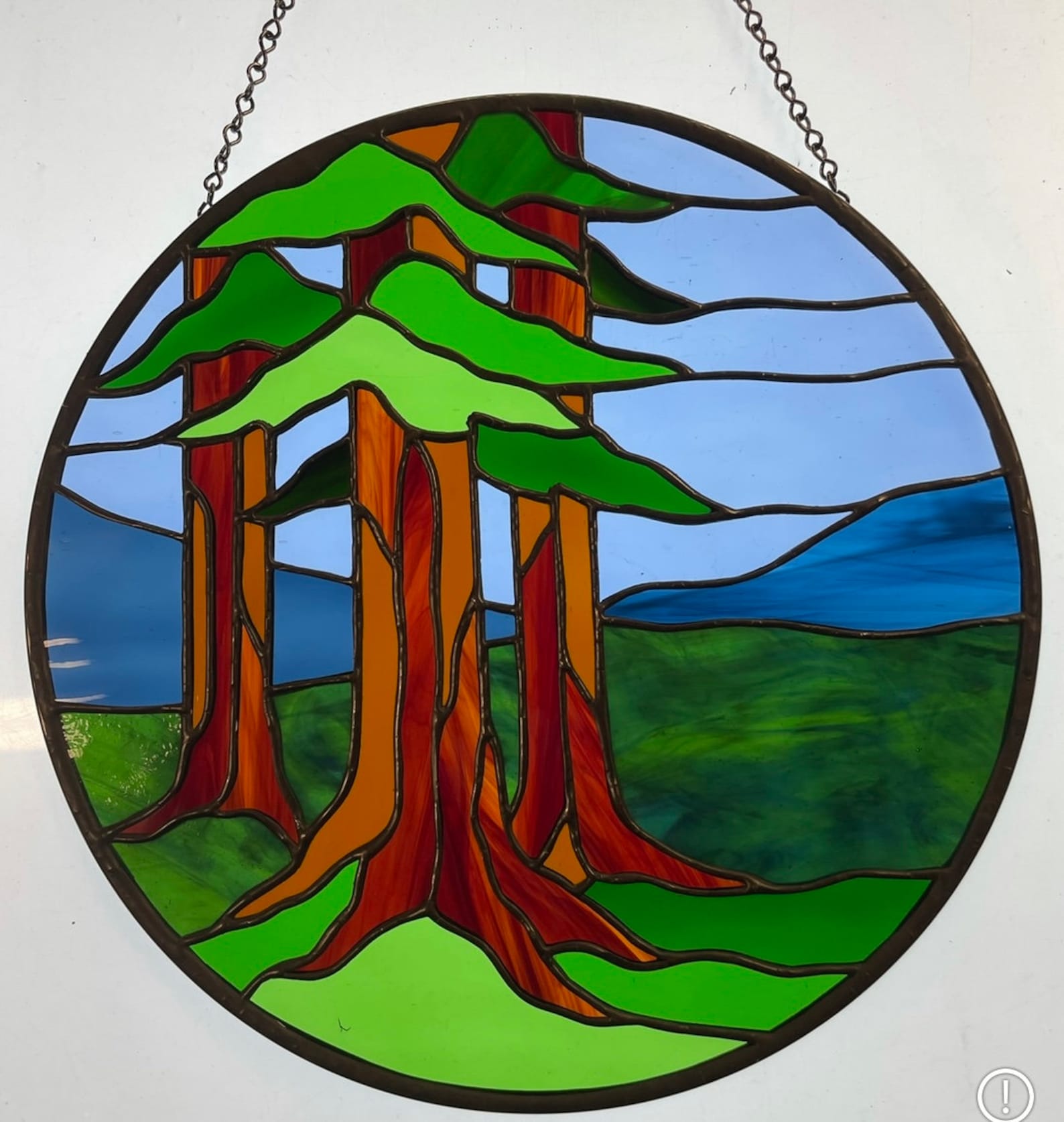 Redwoods Stained Glass Pattern PDF Digital File - Etsy