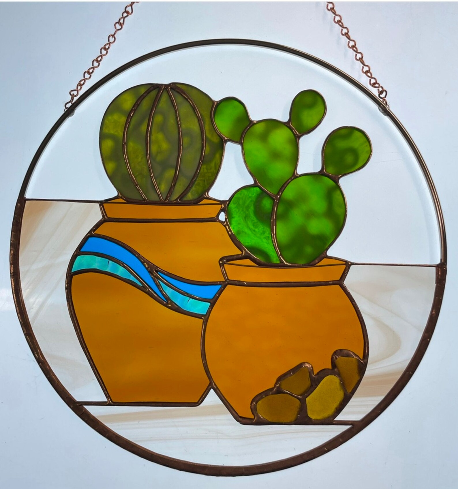 2 Pack - Cacti in Clay Pots Stained Glass Patterns PDF Digital File - Etsy