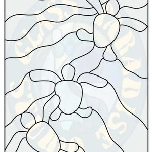 Baby Sea Turtle Stained Glass Pattern PDF Digital File - Etsy