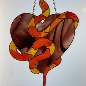 Snake Lover Pattern PDF & PNG Digital File for Stained Glass | Snake ...