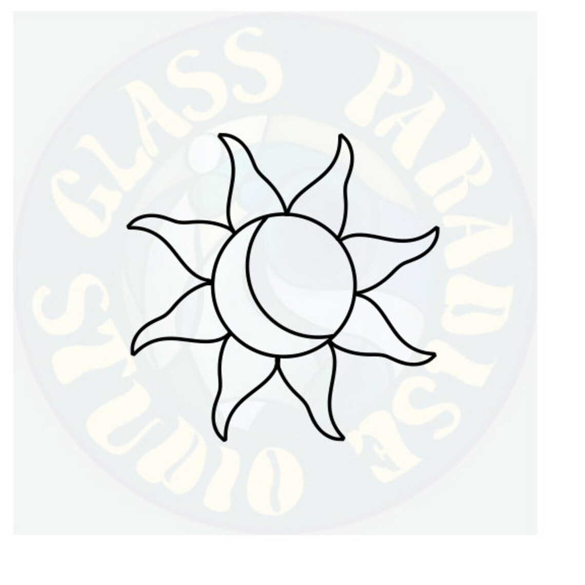 Sun N Moon Stained Glass Pattern PDF Digital File - Etsy
