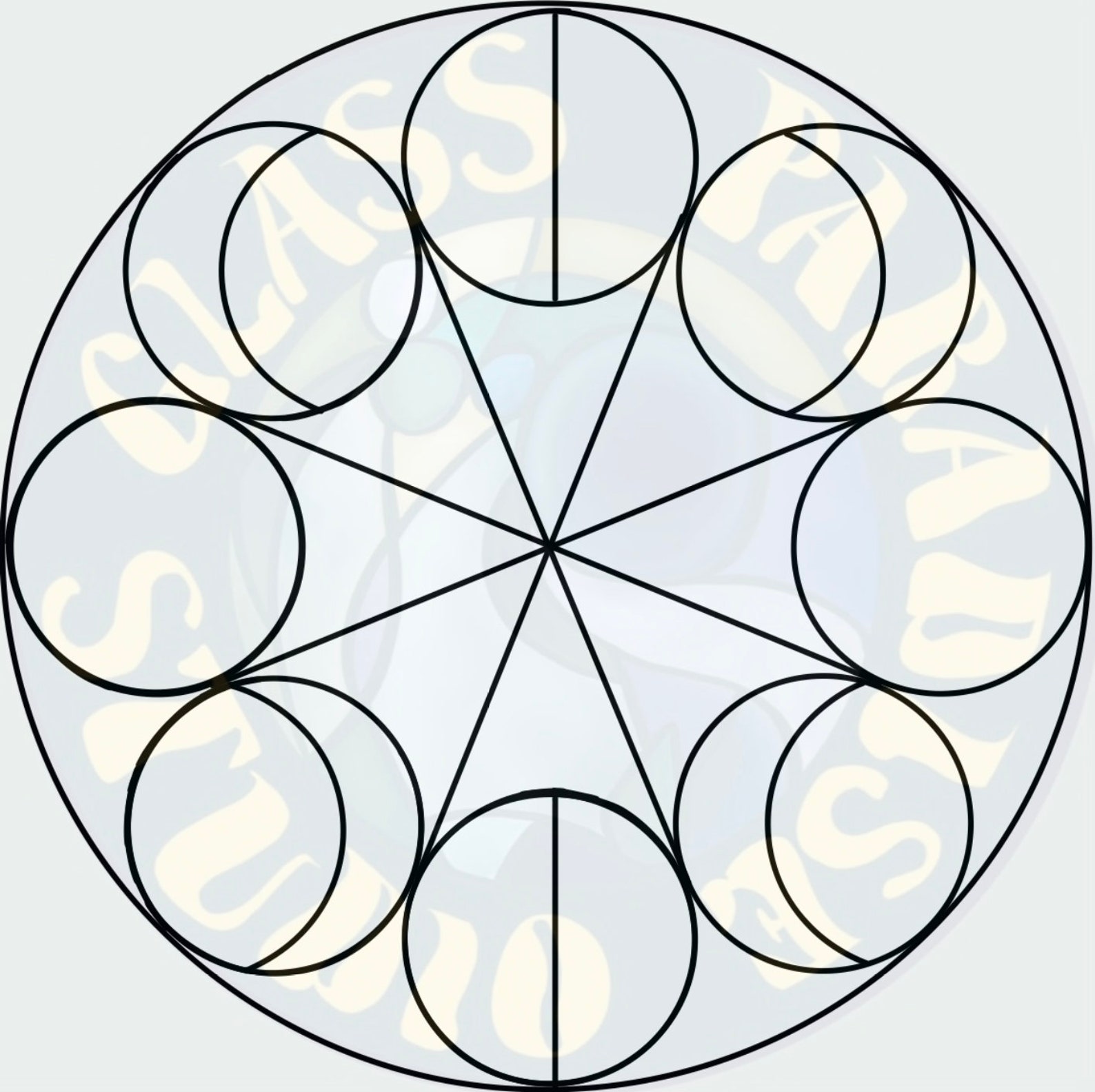 Moon Phases Stained Glass Pattern Pdf Digital File Etsy