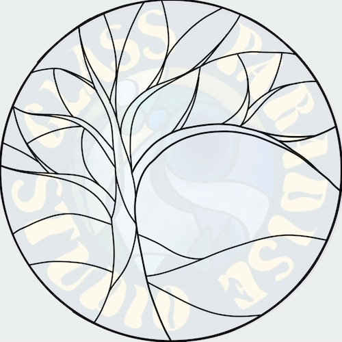 Tree of Life Stained Glass Pattern PDF Digital File Stained - Etsy