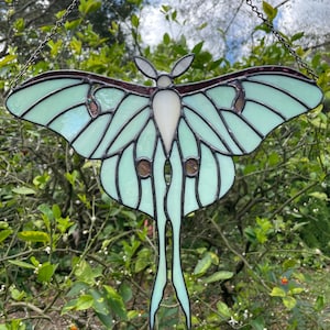 Luna Moth Stained Glass Pattern PDF, PNG Digital File - Etsy