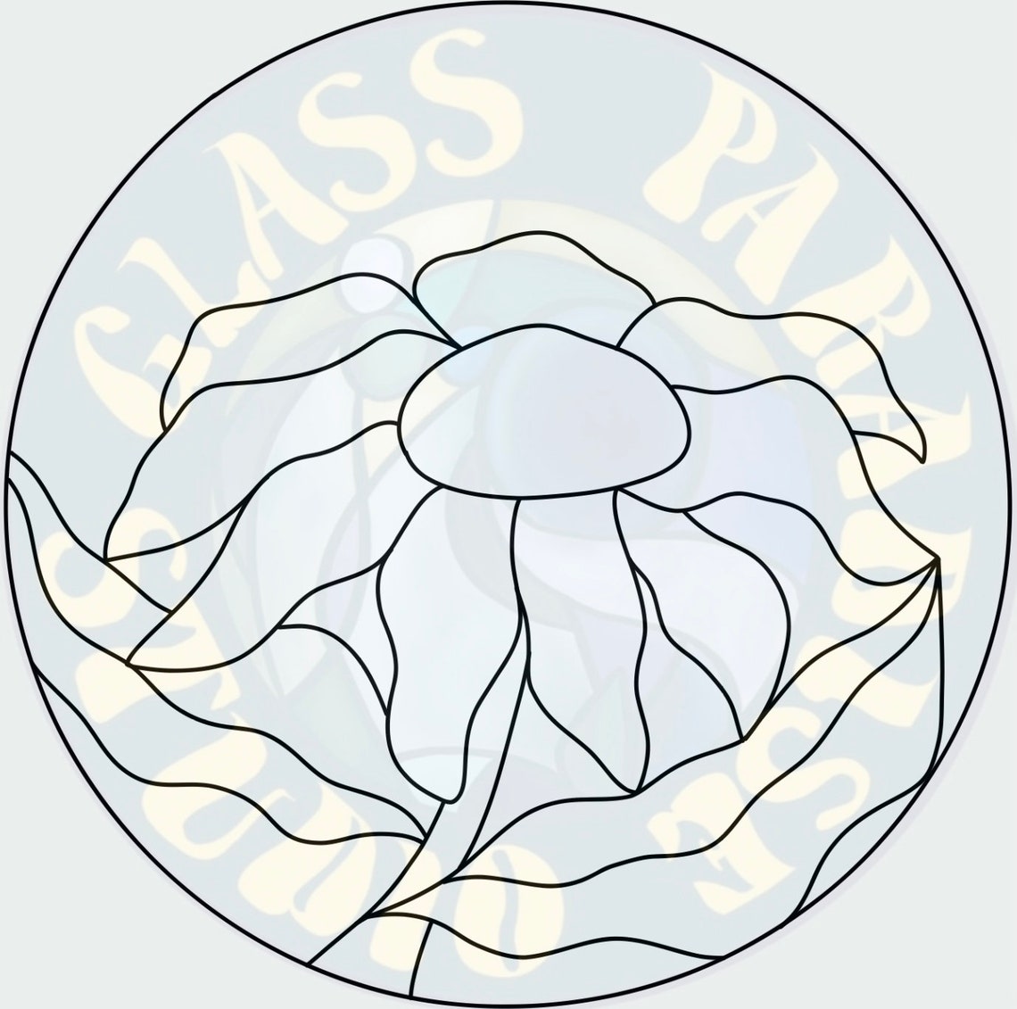 Sunflower II Stained Glass Pattern PDF Digital File - Etsy