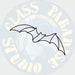 Bat Pattern 2 Pack PDF Digital File for Stained Glass | Halloween Glass ...