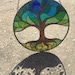 Tree of Life Stained Glass Pattern PDF Digital File-circle and Square ...