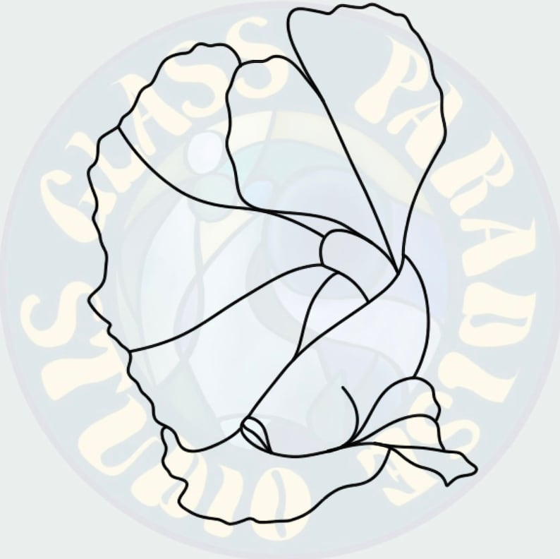 Betta Fish Stained Glass Pattern Pdf, Jpg, Png, and Psd Digital File ...