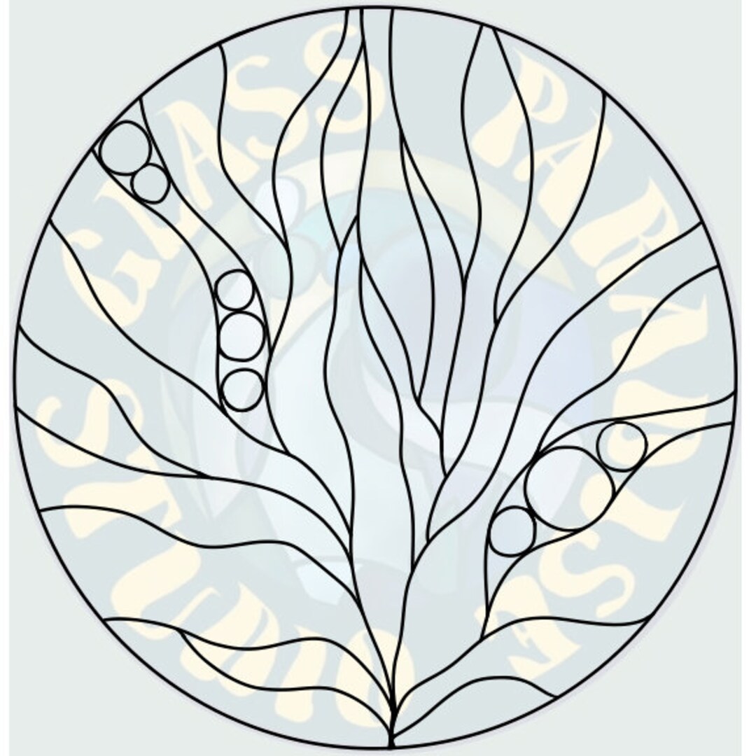 Solar Flare/agave Stained Glass Pattern PDF Digital File - Etsy