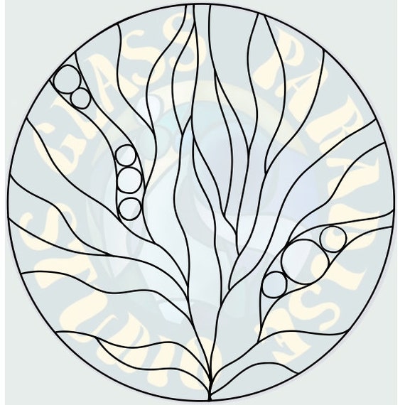 Solar Flare/agave Stained Glass Pattern PDF Digital File - Etsy