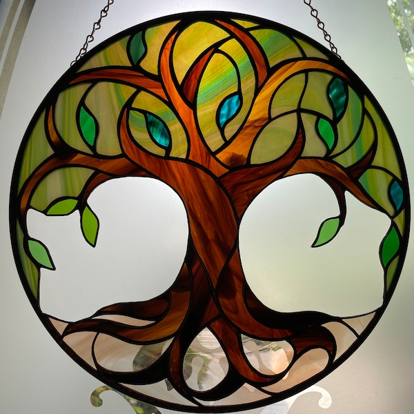 Stained Glass Tree of Life - Etsy