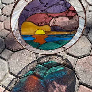 Guitar Sunset Stained Glass Pattern PDF, PNG Digital File - Etsy
