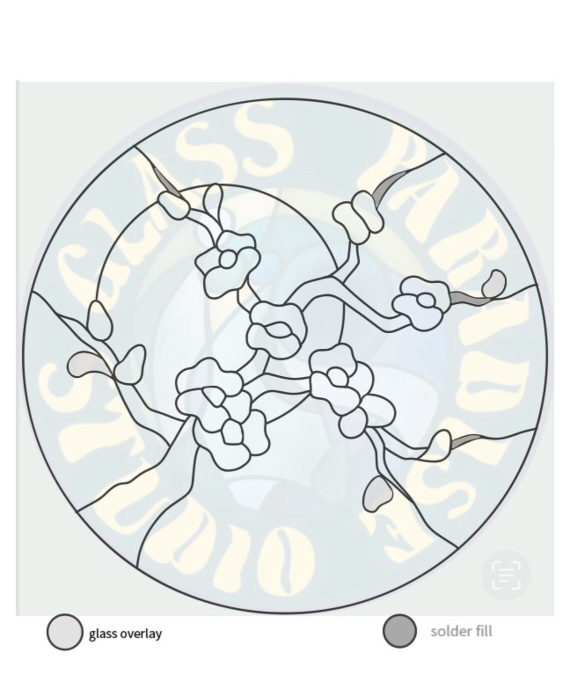 Night Dogwood Stained Glass Advanced Pattern PDF Digital File, Needs to ...