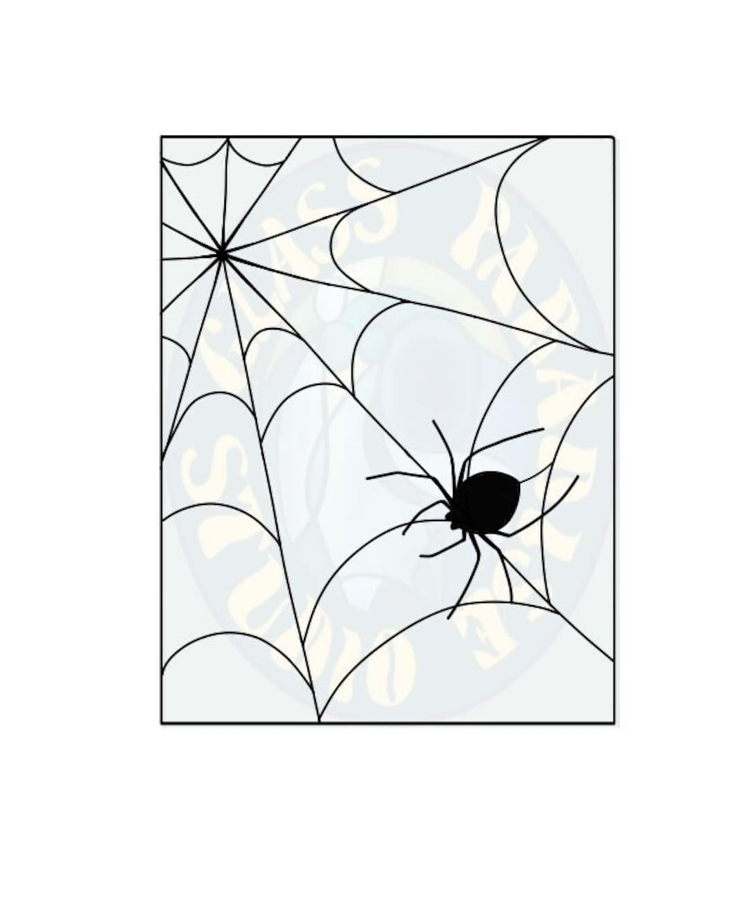 2 Spider Web Stained Glass Patterns Pdf Digital File | Digital Pattern ...