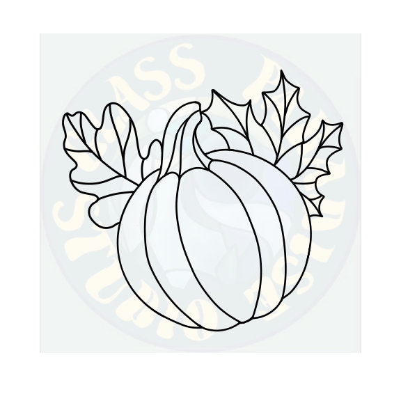 Fall Pumpkin Stained Glass Pattern Pdf Digital File | Digital Pattern ...