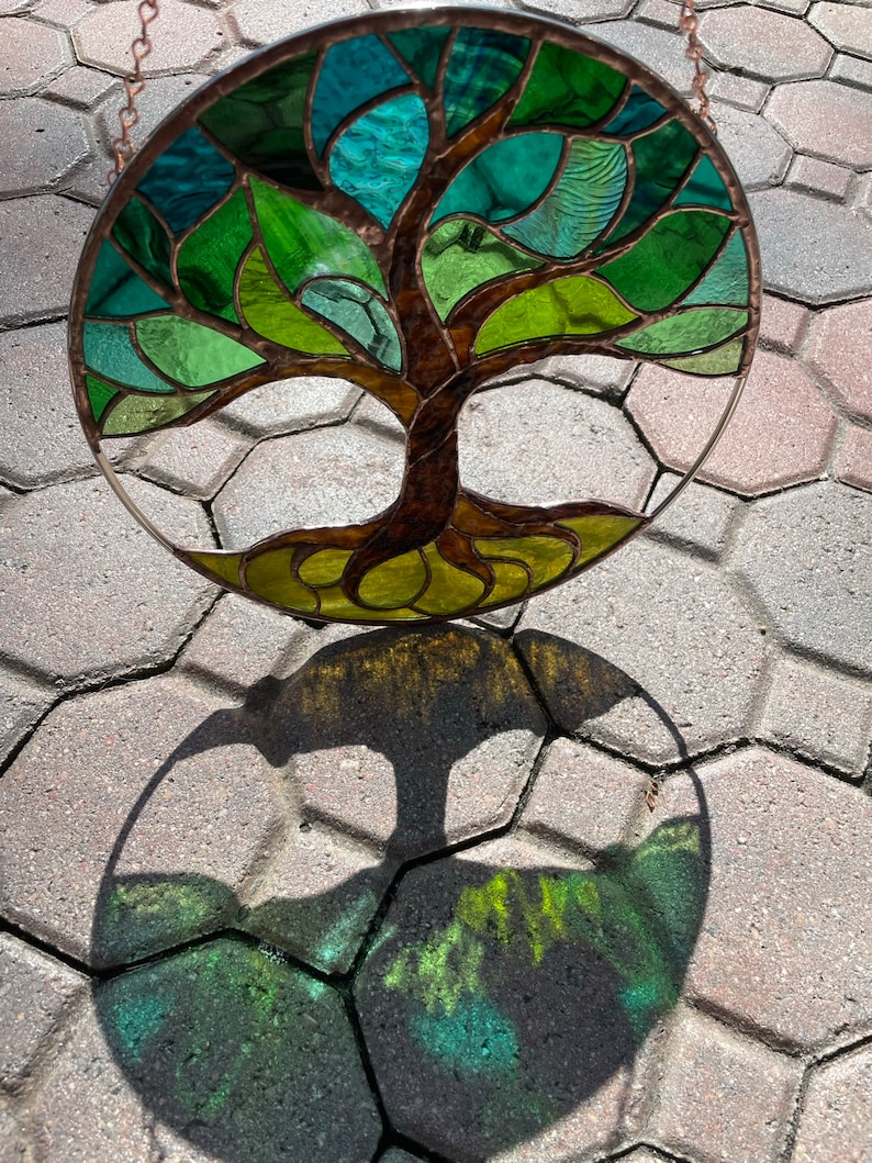 Tree of Life Stained Glass Pattern PDF Jpg Svg Png and Psd - Etsy