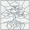 Tree Stained Glass Pattern, Stained Glass Tree Template, Tree ...