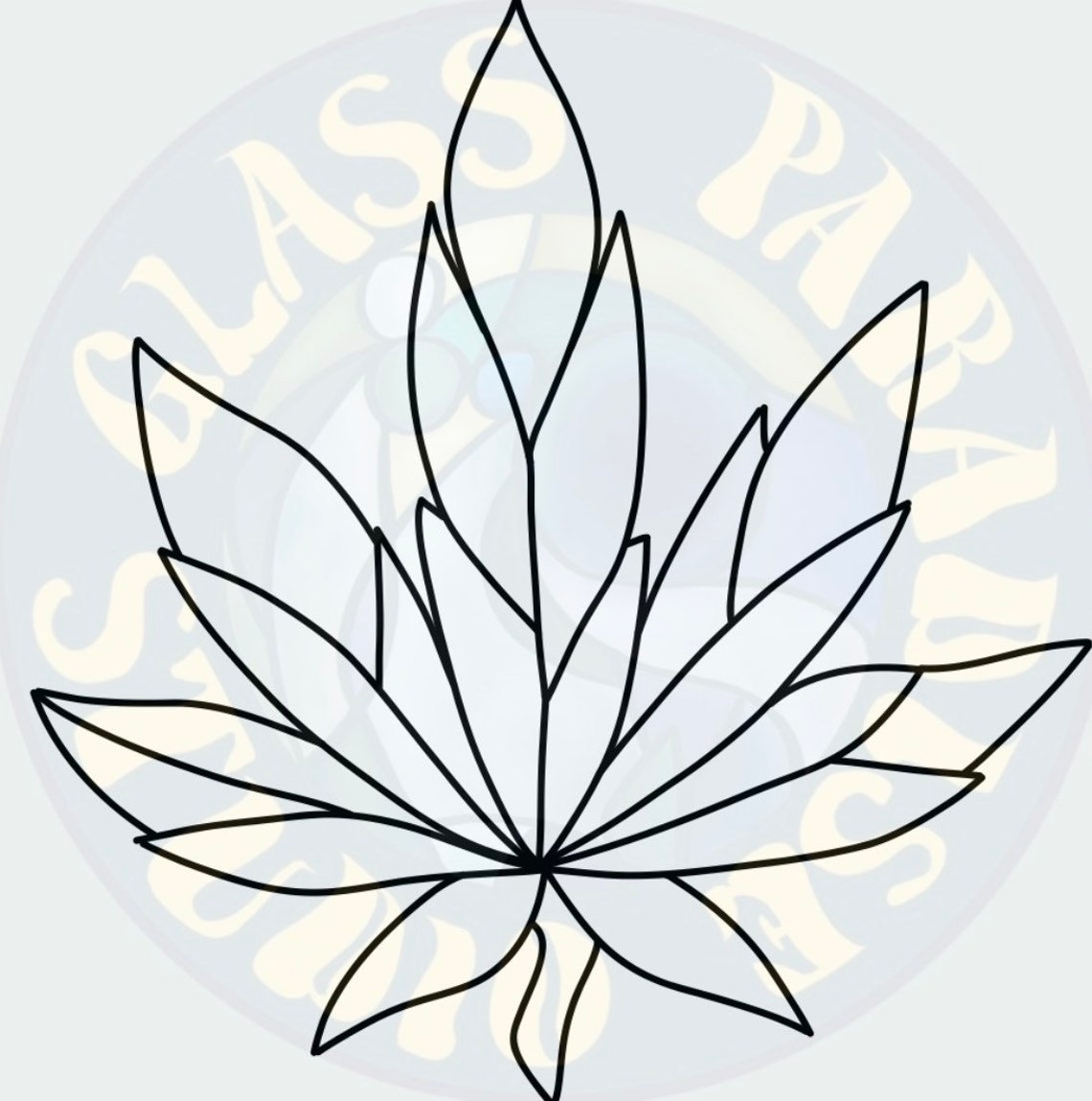 Marijuana Leaf Stained Glass Pattern PDF Digital File - Etsy
