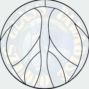 Peace Sign Stained Glass Pattern PDF Digital File - Etsy