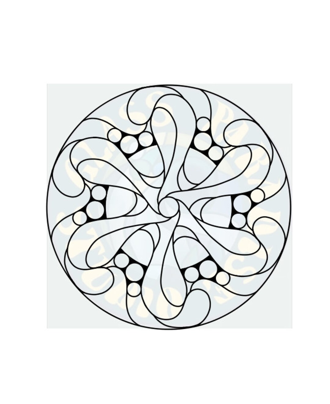 Wave Mandala Pattern PDF Digital File - Etsy