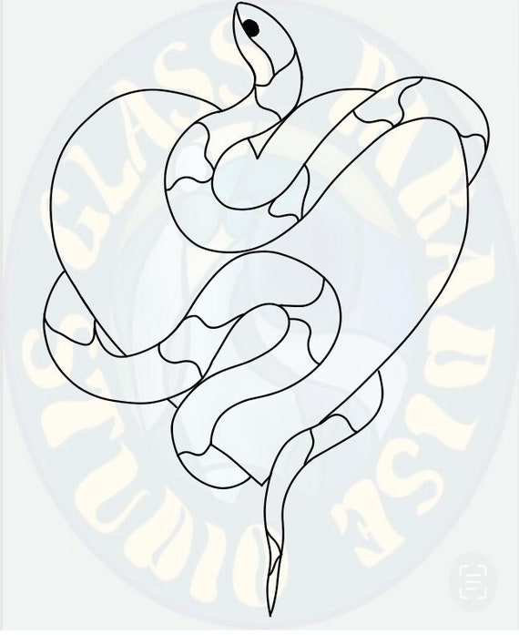 Snake Lover Pattern PDF & PNG Digital File for Stained Glass - Etsy